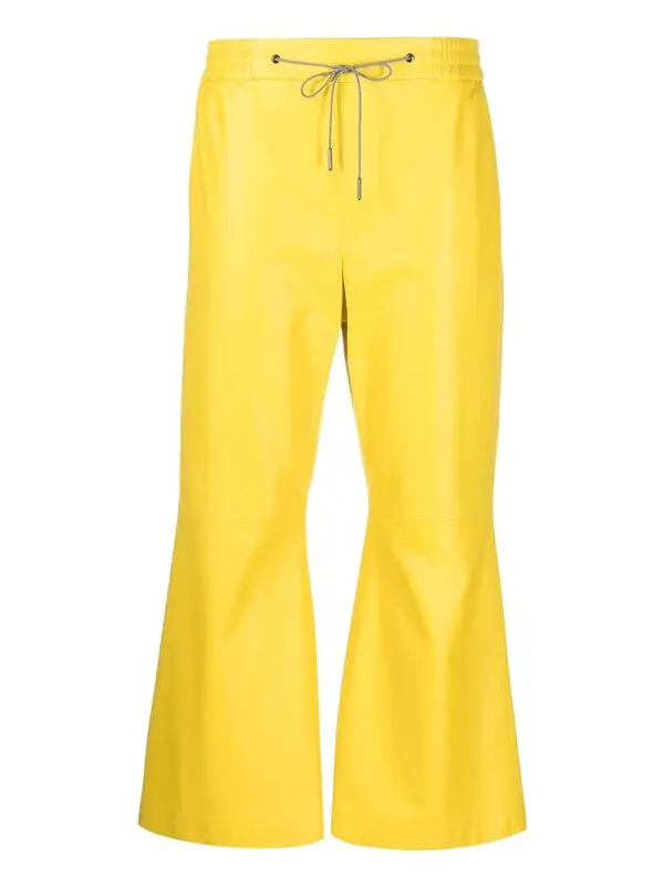 Fabiana Filippi High-waisted Leather Trousers - Yellow