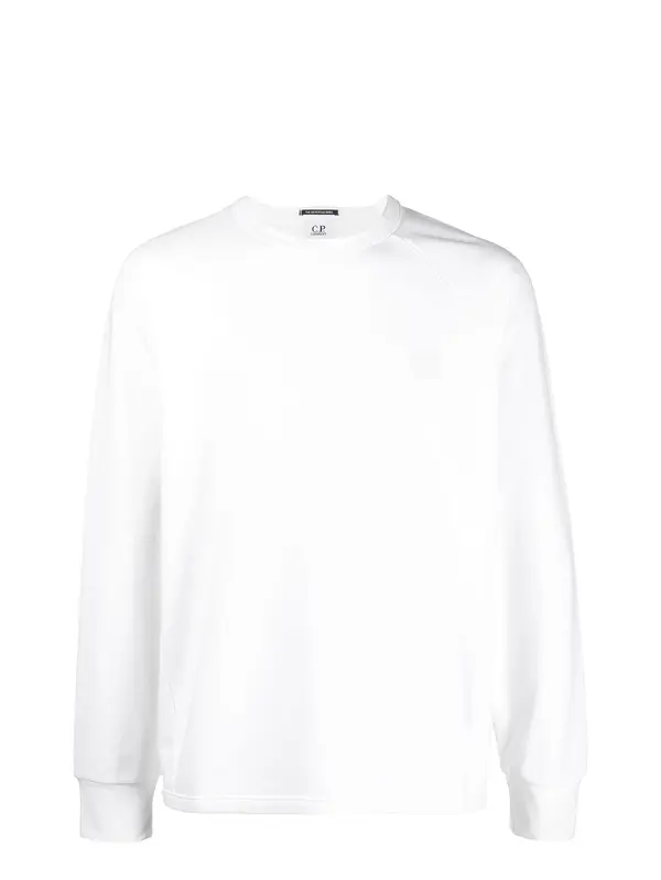 C.P. COMPANY Logo-appliqué Sweatshirt - White