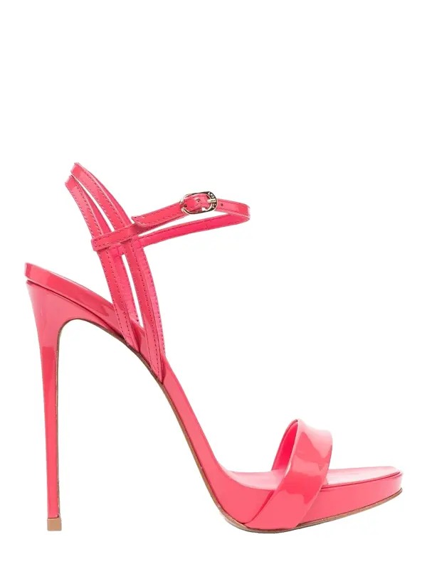 LE SILLA Gwen 120mm Patent-leather Sandals - Pink
