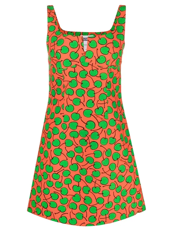 Moschino Cherry-print Mini Dress - Red