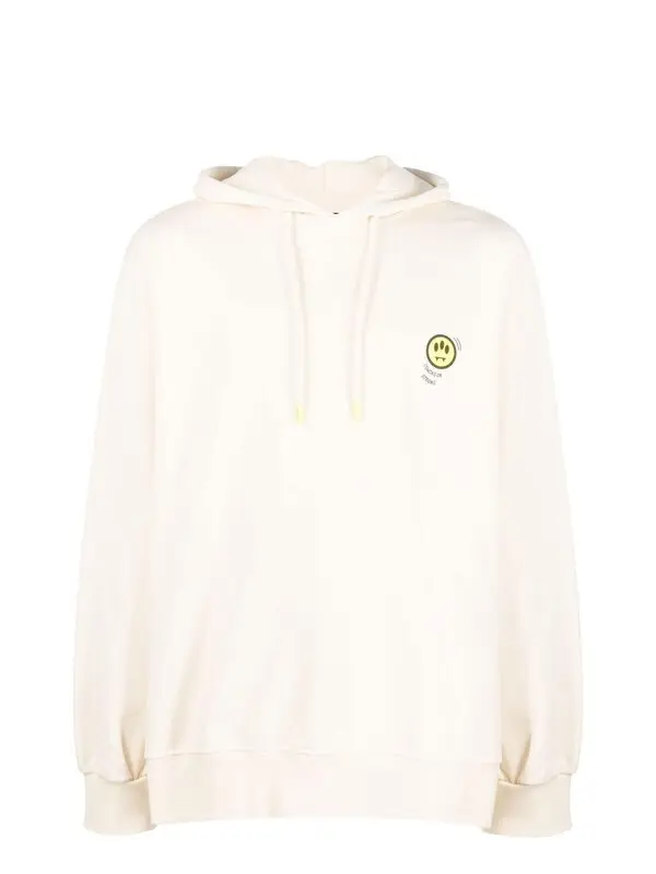 BARROW Embroidered Logo Hoodie - Neutrals