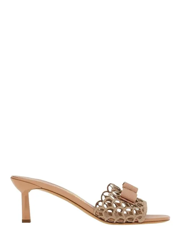 FERRAGAMO Vara 55mm Bow Sandals - Neutrals