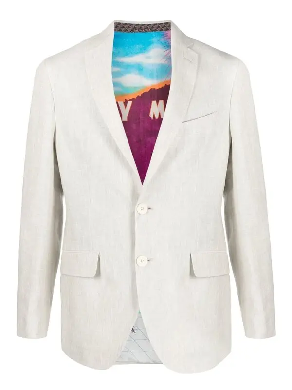 Etro Single-breasted Tailored Blazer - Neutrals