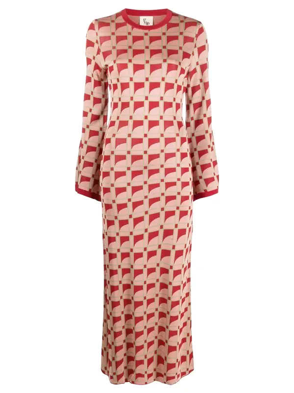 PAULA Blenda Jacquard Dress - Pink