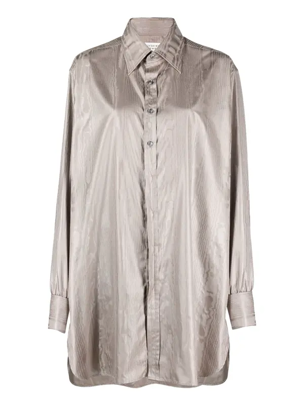 MAISON MARGIELA Oversized Long-sleeve Shirt - Grey