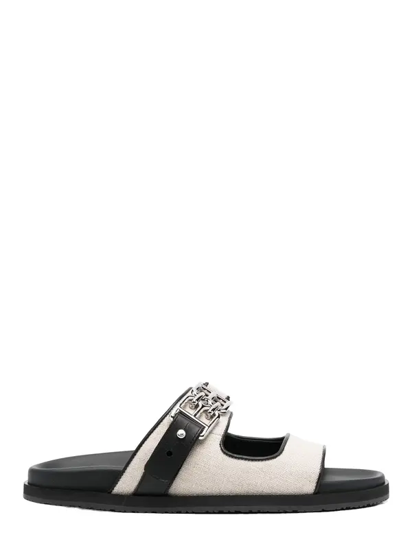 Bally 25mm Logo-plaque Open-toe Sandals - Neutrals