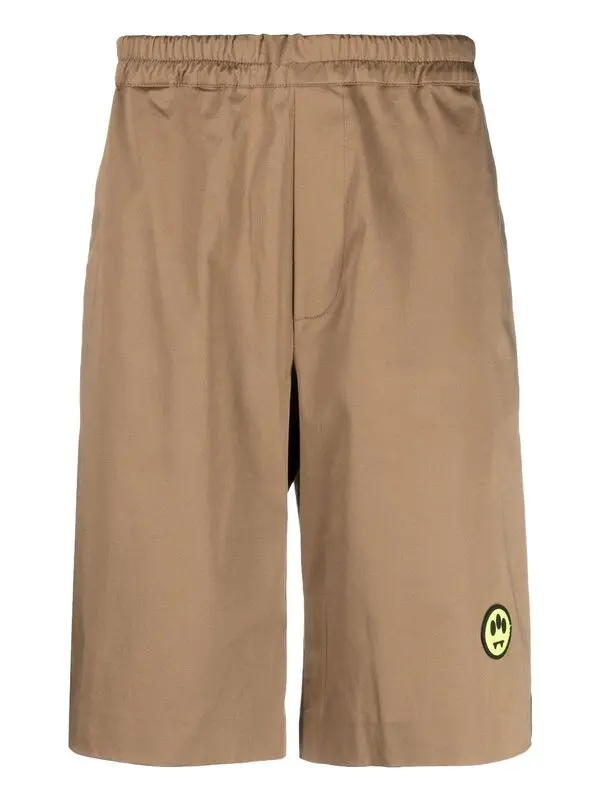 BARROW Logo-print Track Shorts - Brown