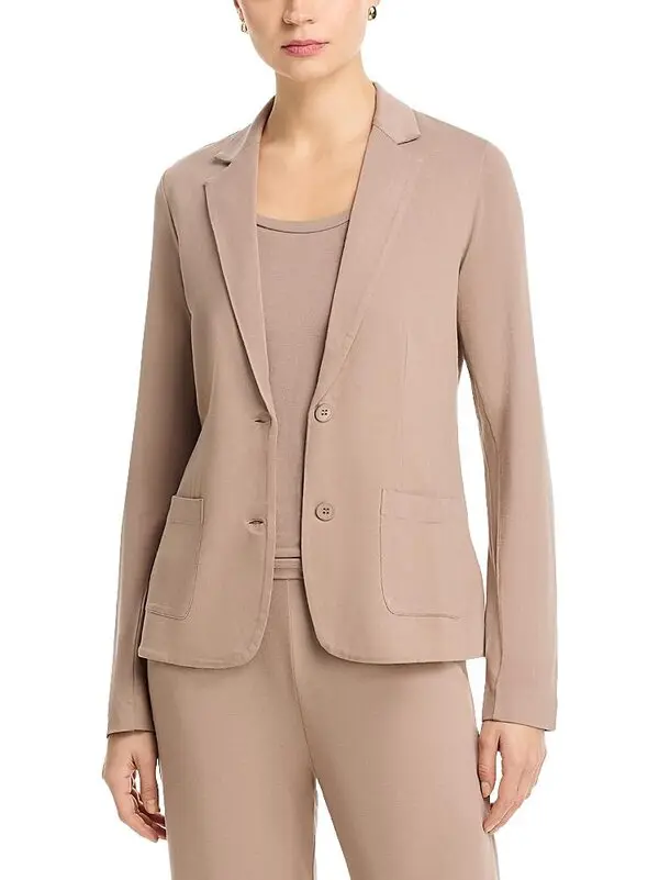 Majestic Filatures Soft Touch Two-button Blazer - Coffee Latte
