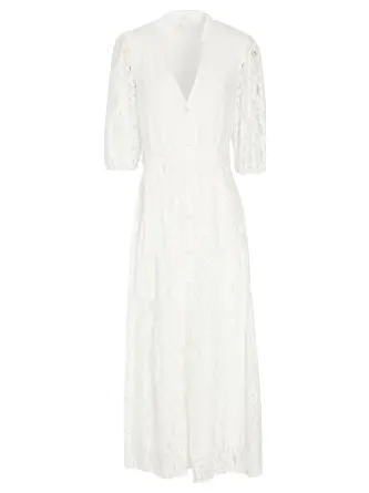 8 BY YOOX Lace Maxi Dress - White