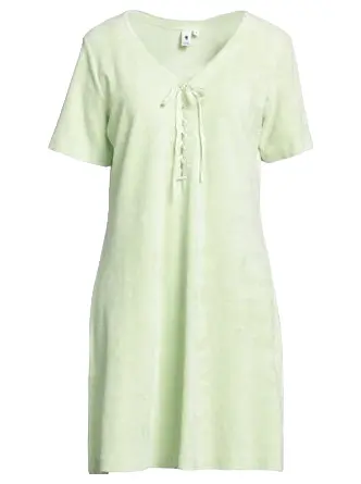 European Culture Mini Trapeze Dress - Green