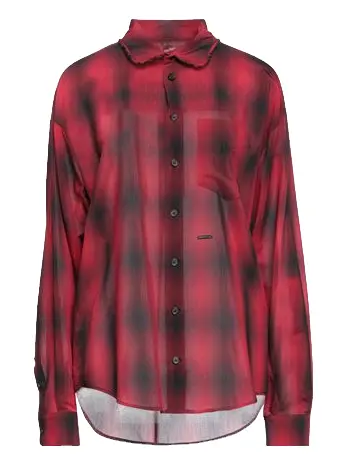 Dsquared2 Woven Shirt With Brand Logo - Red