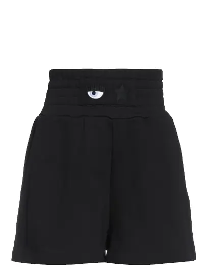 CHIARA FERRAGNI High-waisted Bermuda Shorts - Black
