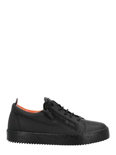 GIUSEPPE ZANOTTI Soft Leather Low-top Sneakers - Black