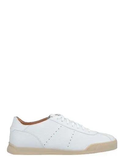 Santoni Soft Leather Sneakers - White