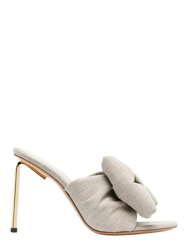 Off-White Bow-detail Open-toe Sandals - Neutrals