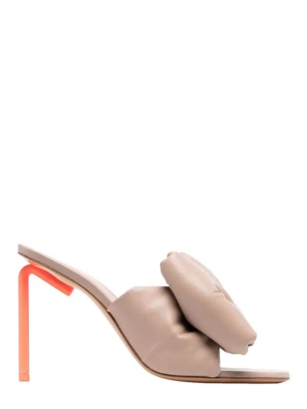 Off-White Allen 110mm Oversize-bow Sandals - Neutrals