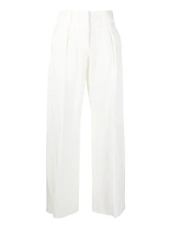 FERRAGAMO Wide-leg Trousers - White