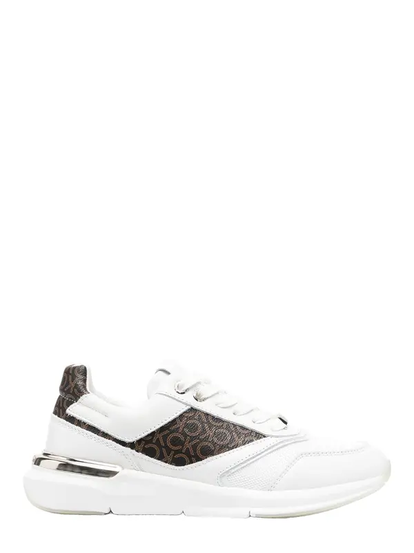 Calvin Klein Print Sneakers - White