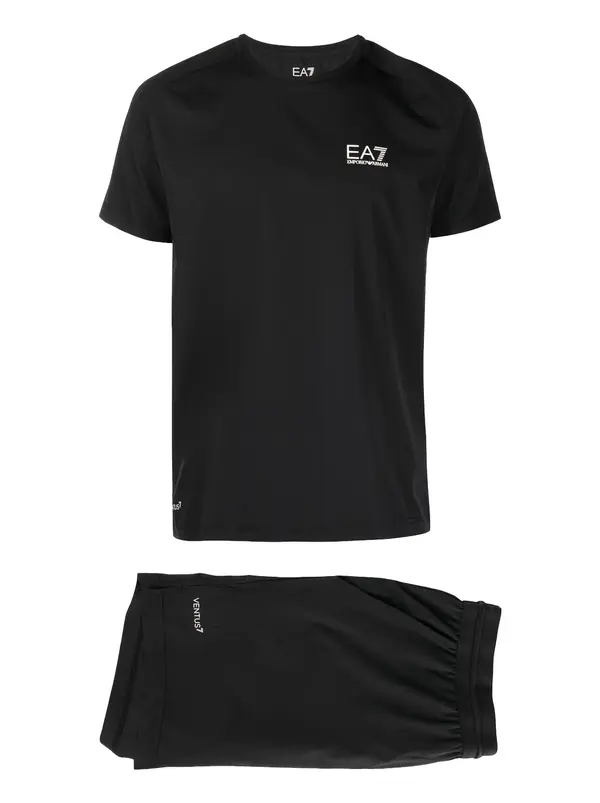 Emporio Armani T-shirt And Shorts Set - Black