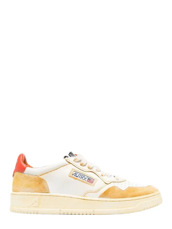 AUTRY Colour-block Low-top Sneakers - White