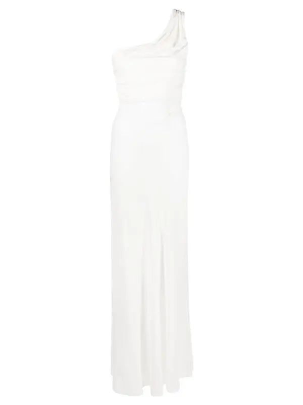Alberta Ferretti One-shoulder Gown - White