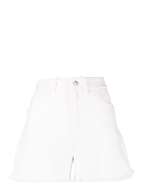 BARRIE Fringe-detail Shorts - White