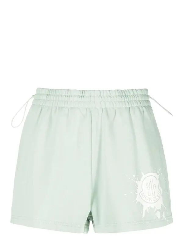 Moncler Logo-print Shorts - Green