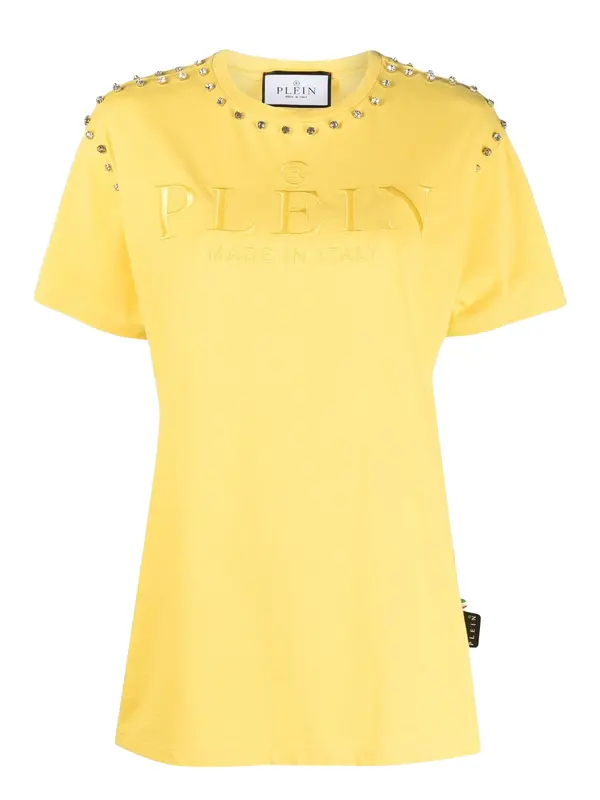 Philipp Plein Logo T-shirt - Yellow