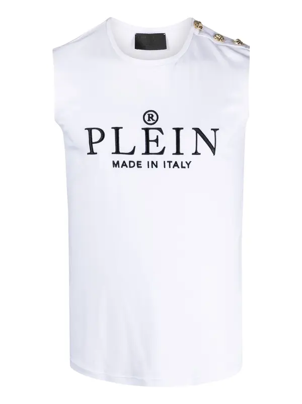 Philipp Plein Logo-print Tank Top - White