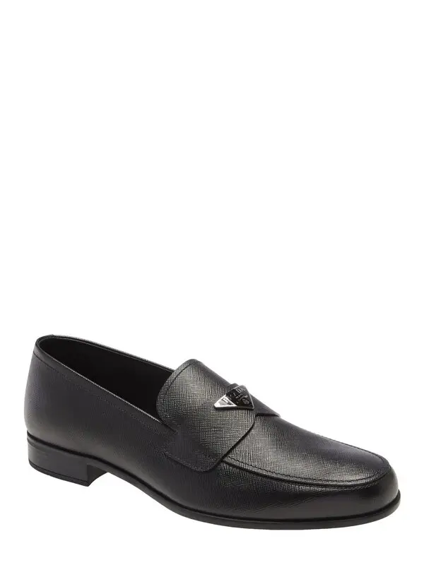 Prada Triangle Logo Loafer - Black