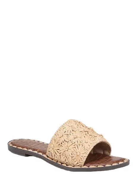 Sam Edelman Giovanna Raffia Slide Sandal - Beechwood