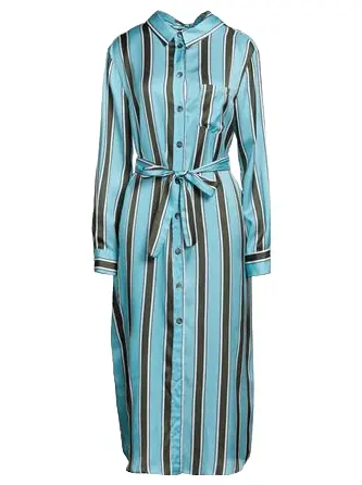 SEMICOUTURE Midi Shirt Dress - Blue
