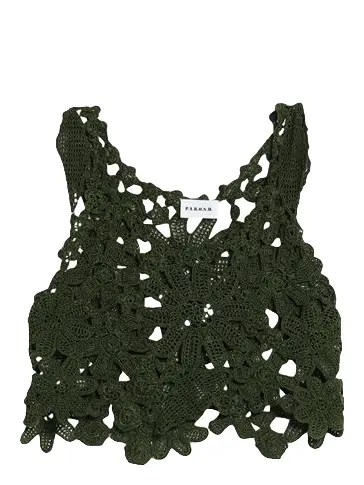 P.a.r.o.s.h Knit Crop Top - Green