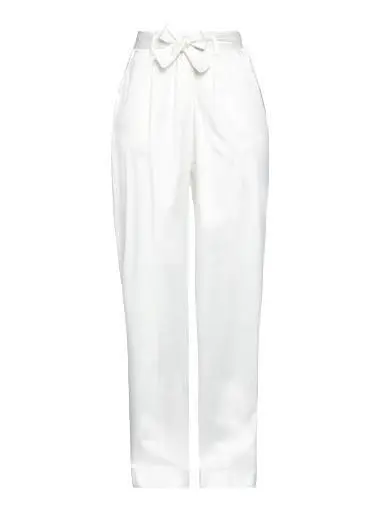 GAËLLE PARIS Straight-leg Twill Pants - White