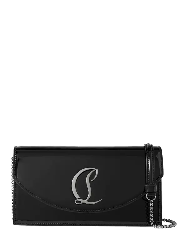 CHRISTIAN LOUBOUTIN Loubi54 Patent-leather Shoulder Bag - Black