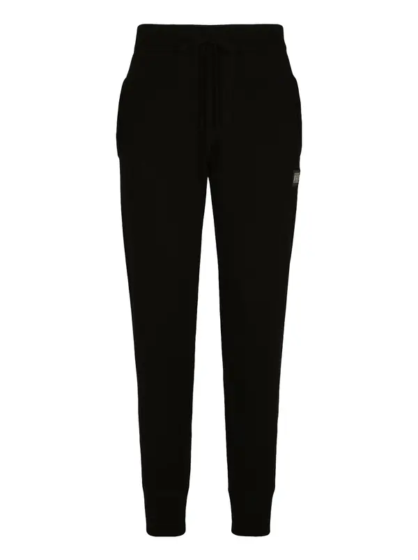 Dolce & Gabbana Wool-cashmere Track Pants - Black