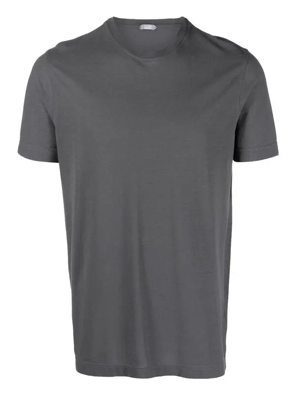 ZANONE Round-neck Short-sleeve T-shirt - Grey