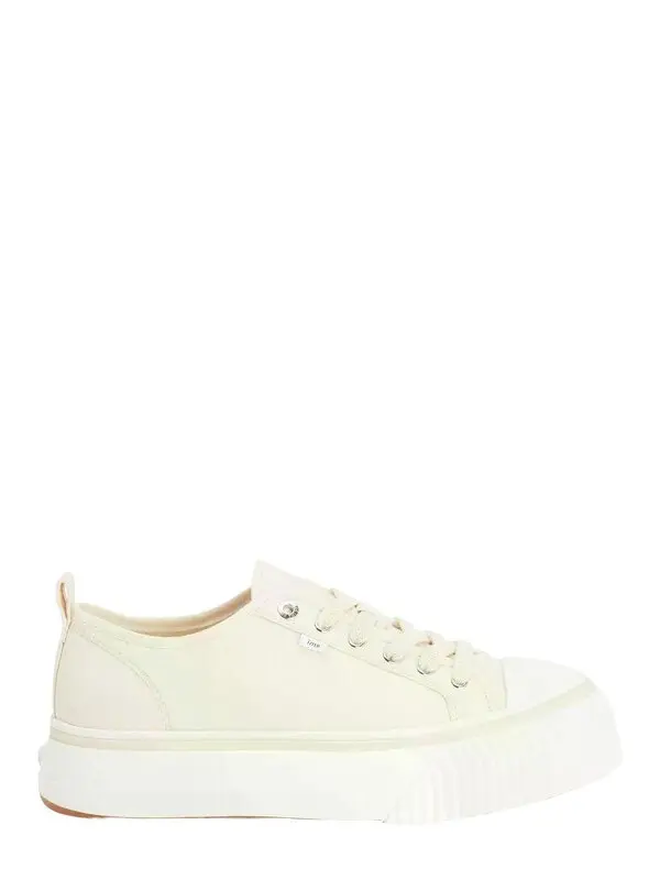 Ami Canvas Low-top Sneakers - Neutrals