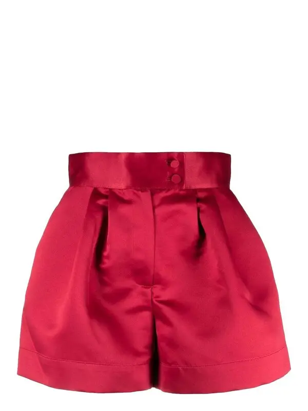 STYLAND Satin-finish Mini Shorts - Red