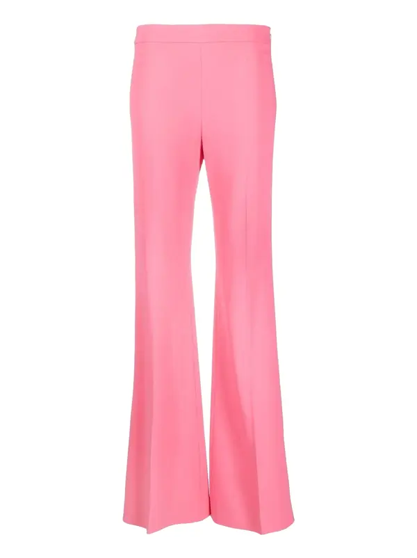Moschino Pressed-crease Flared Trousers - Pink