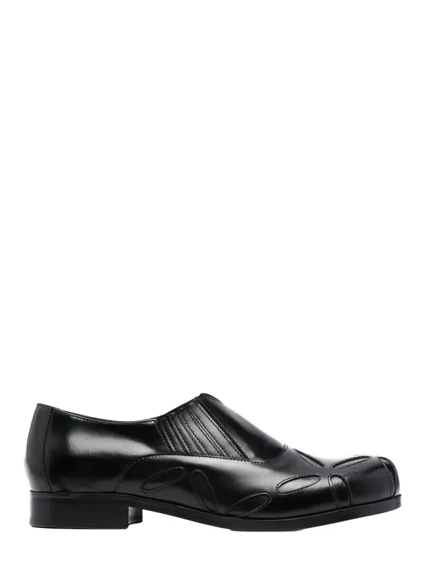 STEFAN COOKE Slashes Slip-on Loafers - Black