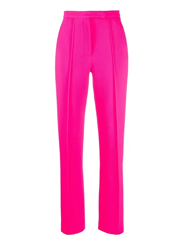 STYLAND Wool Straight-leg Trousers - Pink
