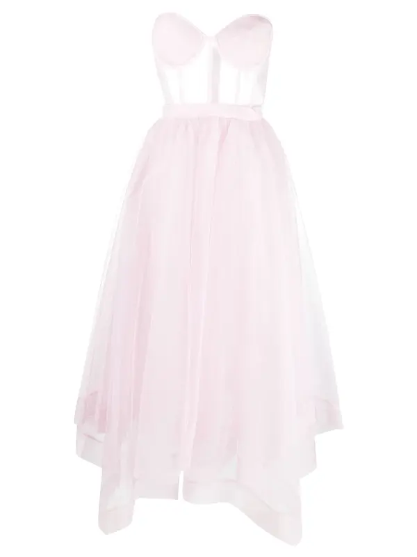 Alexander McQueen Strapless Dress - Pink