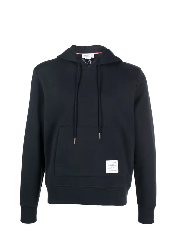 Thom Browne Hooded Sweatshirt - Blue