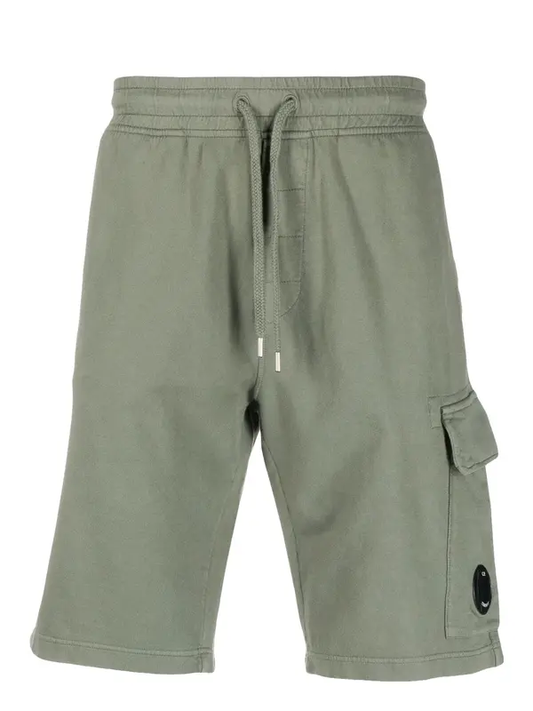 C.P. COMPANY Lens-detail Cargo Shorts - Green