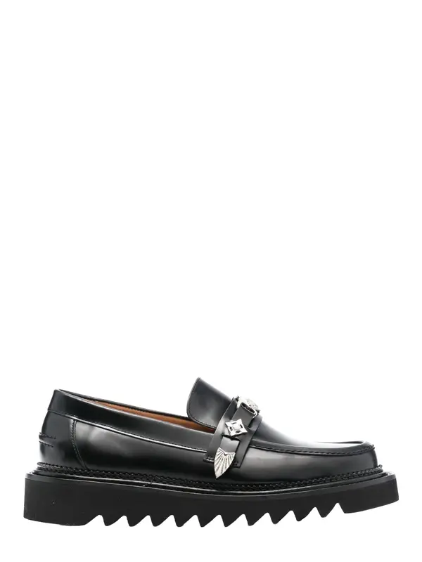 TOGA VIRILIS Chunky Leather Loafers - Black