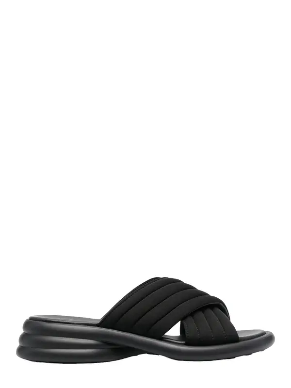 Camper Spiro Cross-strap Sandals - Black