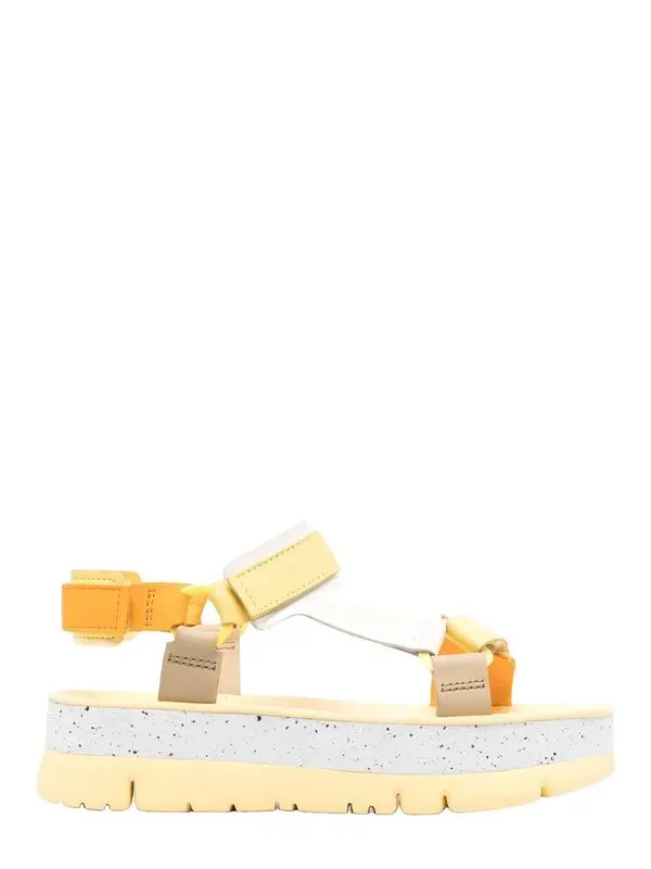 Camper Oruga Up Open Toe Sandals - Yellow