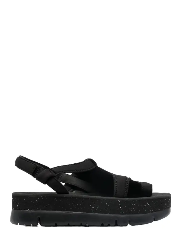 Camper Oruga Up Open Toe Sandals - Black