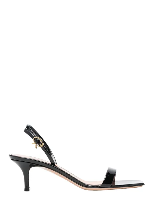 GIANVITO ROSSI Ribbon 55mm Kitten Sandals - Black